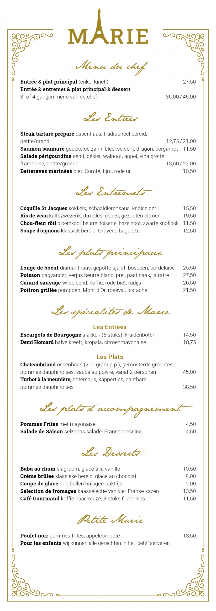 Menu – Marie Amersfoort